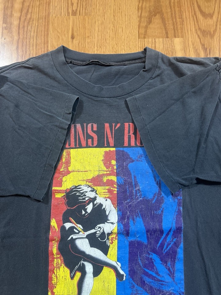 Vintage 1992 Guns N Roses Use Your Illusions Band Shirt Brockum Size L ...