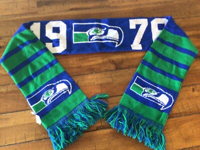 Seattle Seahawks NFL Forever Collectibles Scarf Double Sided w/Fringe ...