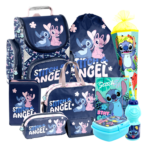 Disney Stitch Lilo 10 t Set Tornister Ranzen Schulranzen Federmappe ...