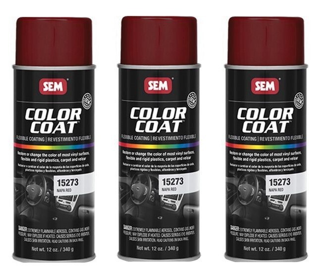 SEM Color Coat Napa Red Flexible Vinyl Spray Auto Paint 12 oz. SEM ...
