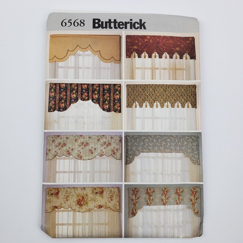 Butterick Sewing Pattern Uncut 6568 Reversible Valances for sale online ...
