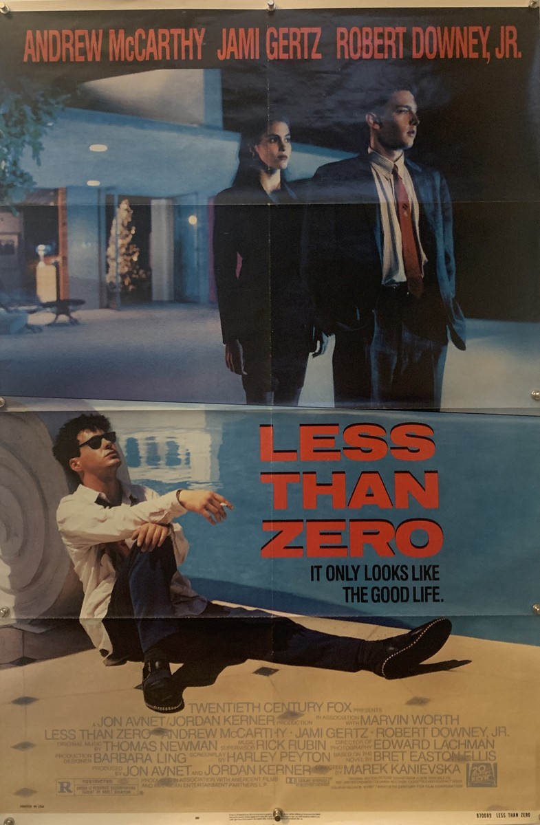 Less Than Zero Poster