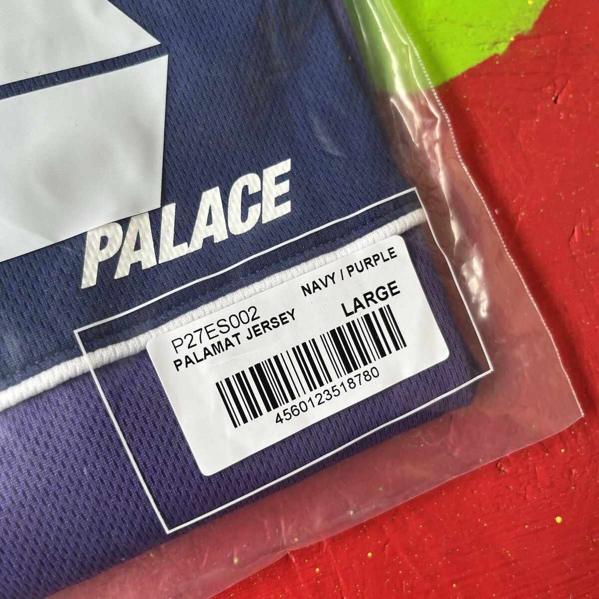 PALACE PALAMAT JERSEY NAVY / PURPLE SIZE L 💜TRUSTED SELLER PALACE PALAMAT JERSEY NAVY / PURPLE SIZE L 💜TRUSTED SELLER