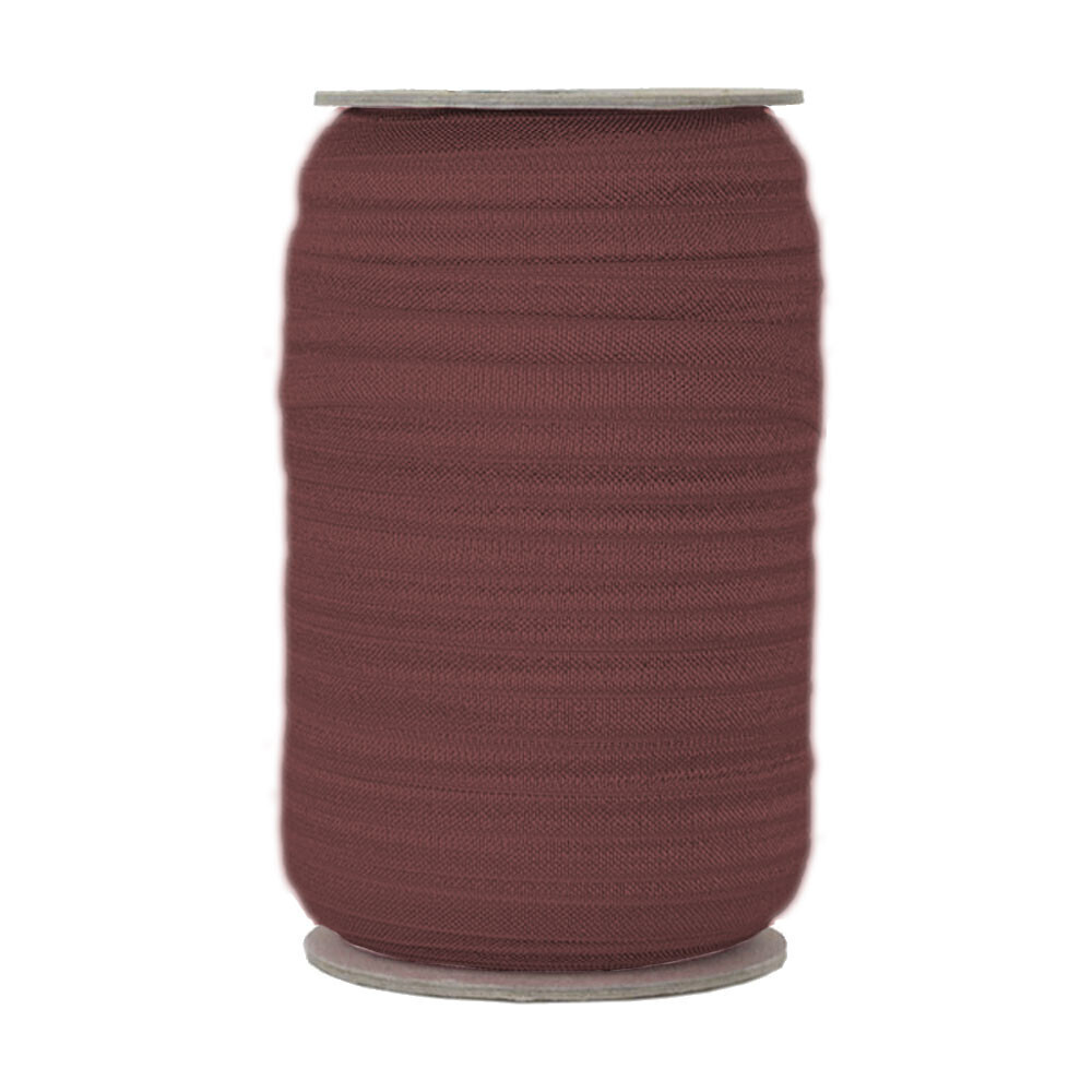 Mahogany 5/8" 15mm Foldover Elastic 100 Yard Spool FOE 100YD Elastic By ...