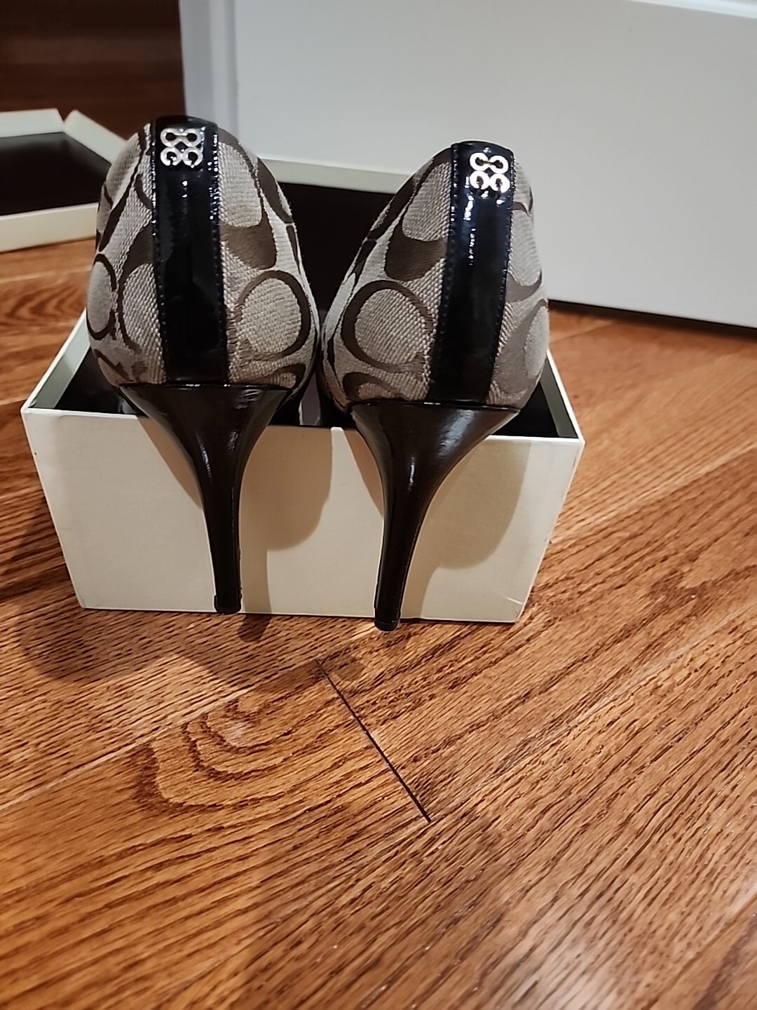 COACH Caya Signature 12CM Monogram Pumps 9.5 - Gem