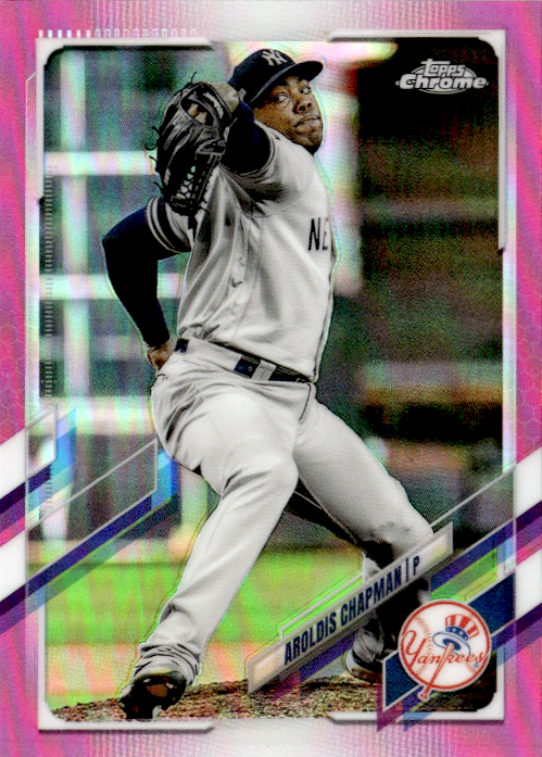 2021 Topps Chrome #96 Aroldis Chapman Pink Refractor | eBay