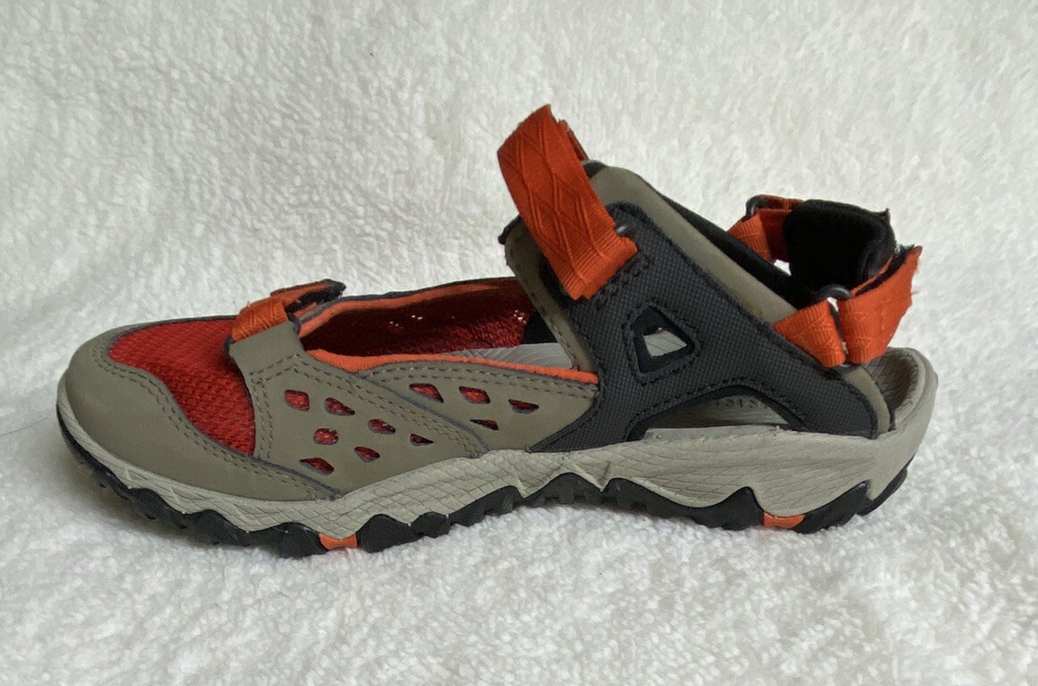 Merrell Women's All Out Blaze Sieve MJ Hiking Sandals Taupe Orange Size ...