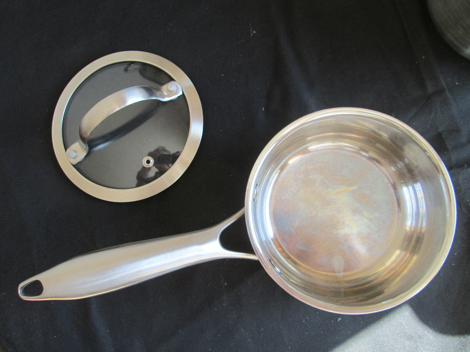 Kenmore Stainless Steel Cookware 6 pc. Set Tri-Ply Bottoms Solid ...