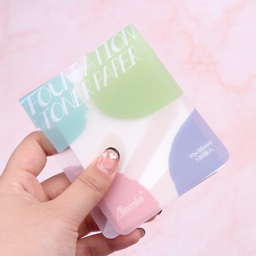 100 Sheet Tearable Liquid Foundation Palette Paper Disposable Color ...