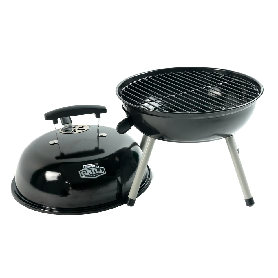 Expert Grill 14.5'' Charcoal Tabletop Portable Grill, with Removable ...
