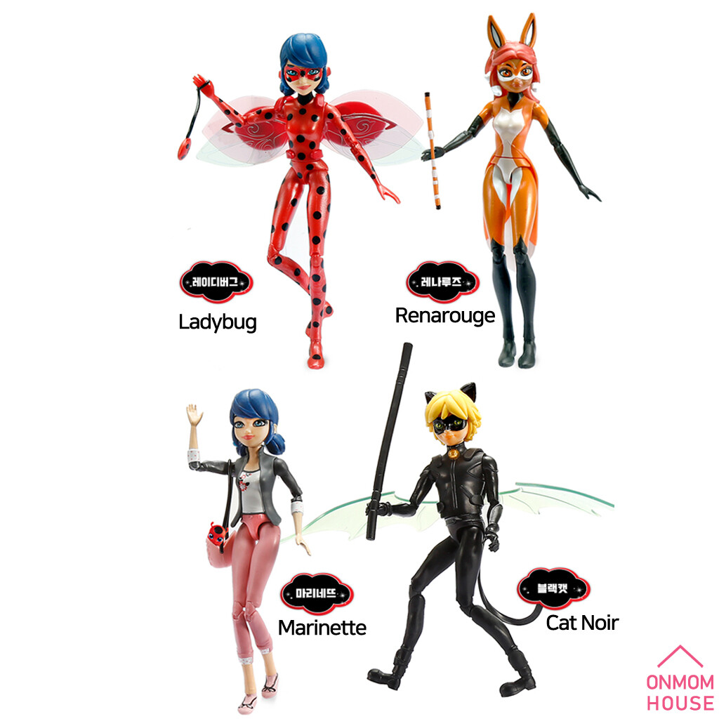 Miraculous Ladybug Action Figure 5 inch Joint Free Pose Cat Noir ...