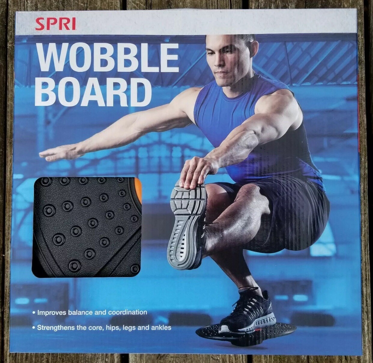 SPRI Wobble Board Balance Trainer 14" Platform Fitness Exercise ...