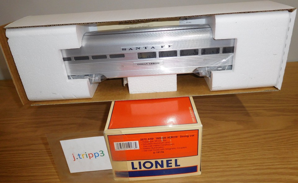 LIONEL #19180 SANTA FE SURFLINER 15'' ALUMINUM PASSENGER 4 CAR SET ...