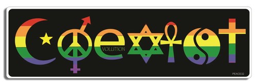 Bumper Sticker COEXIST 3"x10" | eBay