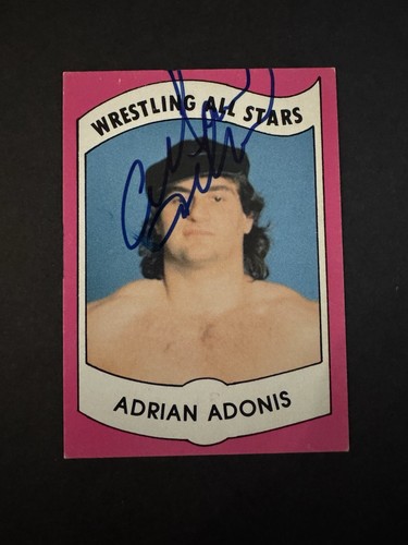 1982 Wrestling All Stars JSA Certified Adrian Adonis Rookie Auto! | eBay
