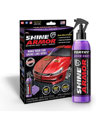 NEW Shine Armor 3-IN-1 Ceramic Coating Car Wax Wash And Shine 8oz As ...