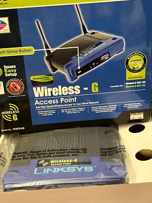 Wireless G Access Point 2.4GHz WAP54G CISCO LINKSYS- 802.11g High Speed ...