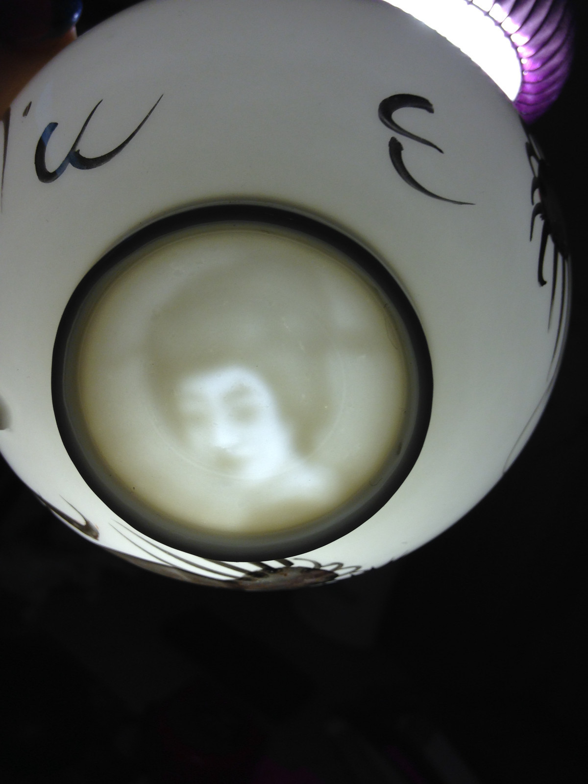 Hayasi Kutani Lithophane Geisha,China 6 Cups & 4 Saucers, Platinum ...