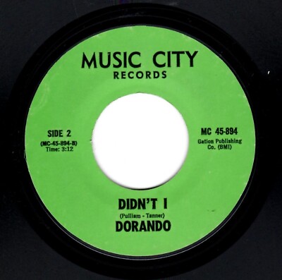 MODERN SOUL-DORANDO-DIDN'T I/LISTEN TO MY SONG-MUSIC CITY 894 | eBay