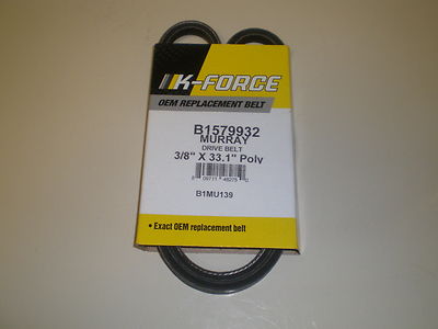 3/8 x 33.13 TRACTION BELT fits Murray, Craftsman snowblower 1733324SM ...