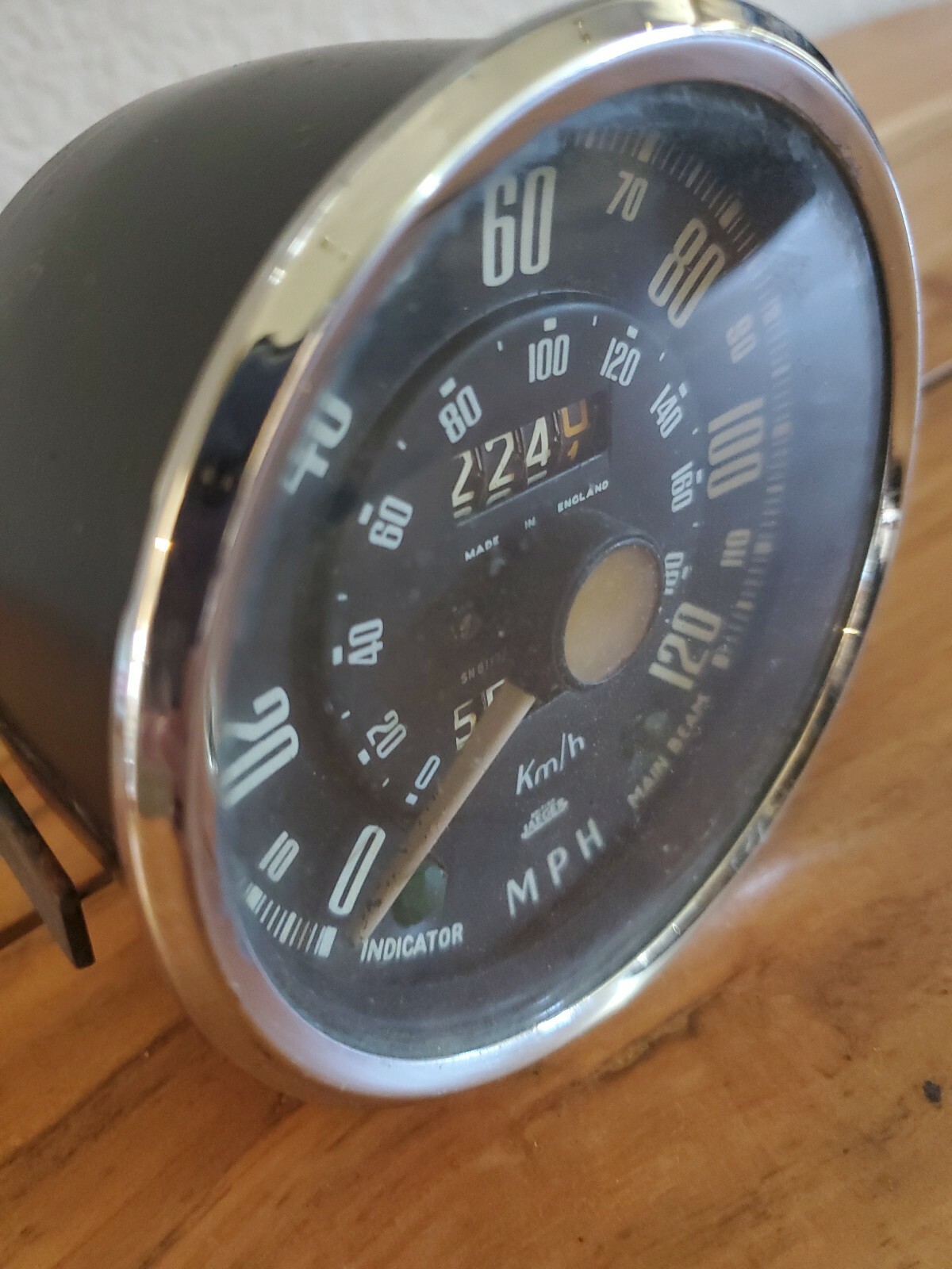 Sunbeam Alpine Series II Jaeger Speedometer OEM Not Tested to Verify 4 ...