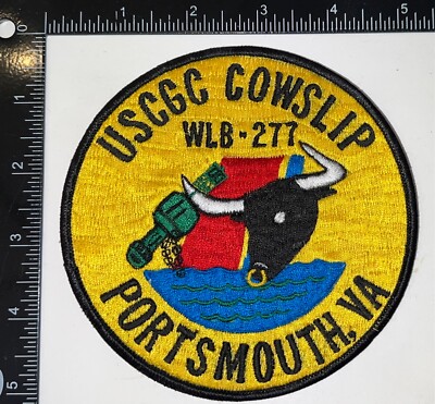 USCG US Coast Guard Cutter WLB-277 Cowslip Portsmouth VA Patch | eBay