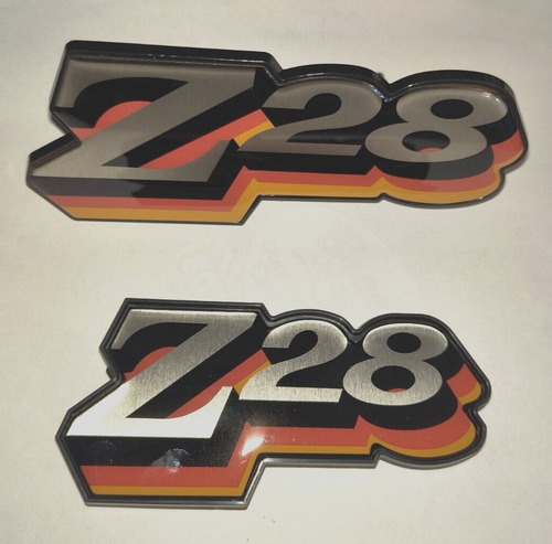 1978 78-81 Z28 FRONT GRILL and REAR GAS DOOR EMBLEM SET CHROME AND #78Z ...