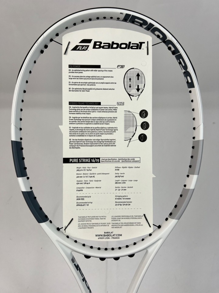 NEW Babolat Pure Strike 16x19, 4 1/4 | eBay