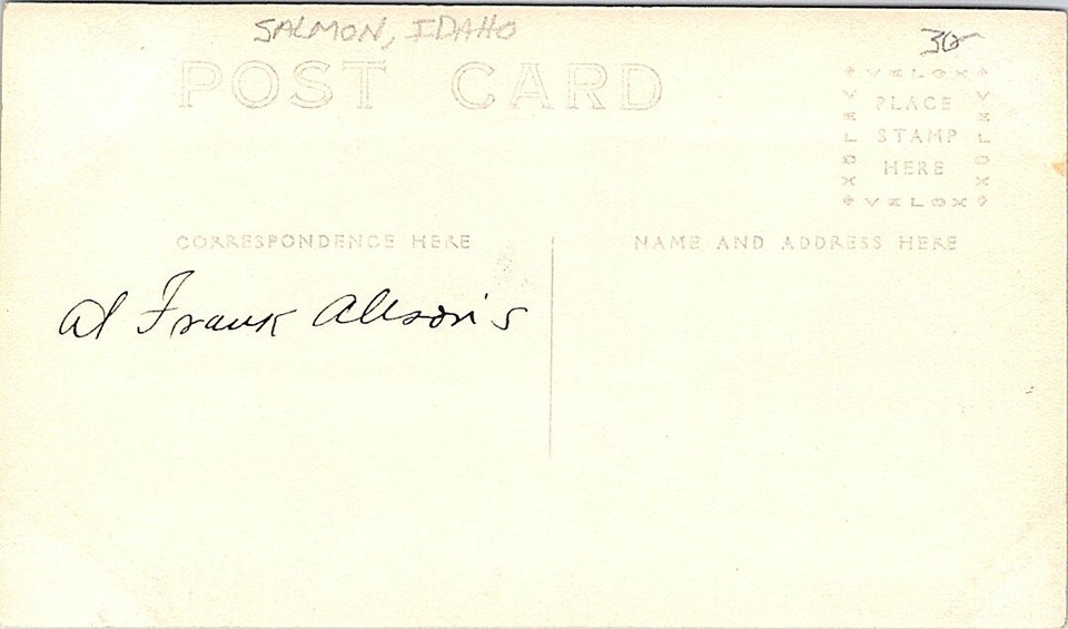 Salmon Idaho RPPC Deer Hunting Scene at Frank Allison Ranch early 1900s ...