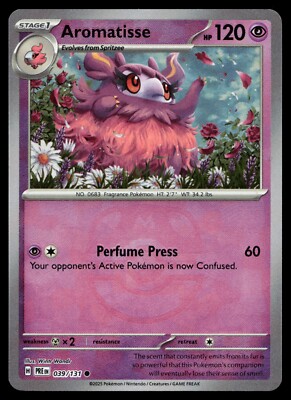 Aromatisse Master Ball Pattern 039/131 Prismatic Evolutions Holo ...