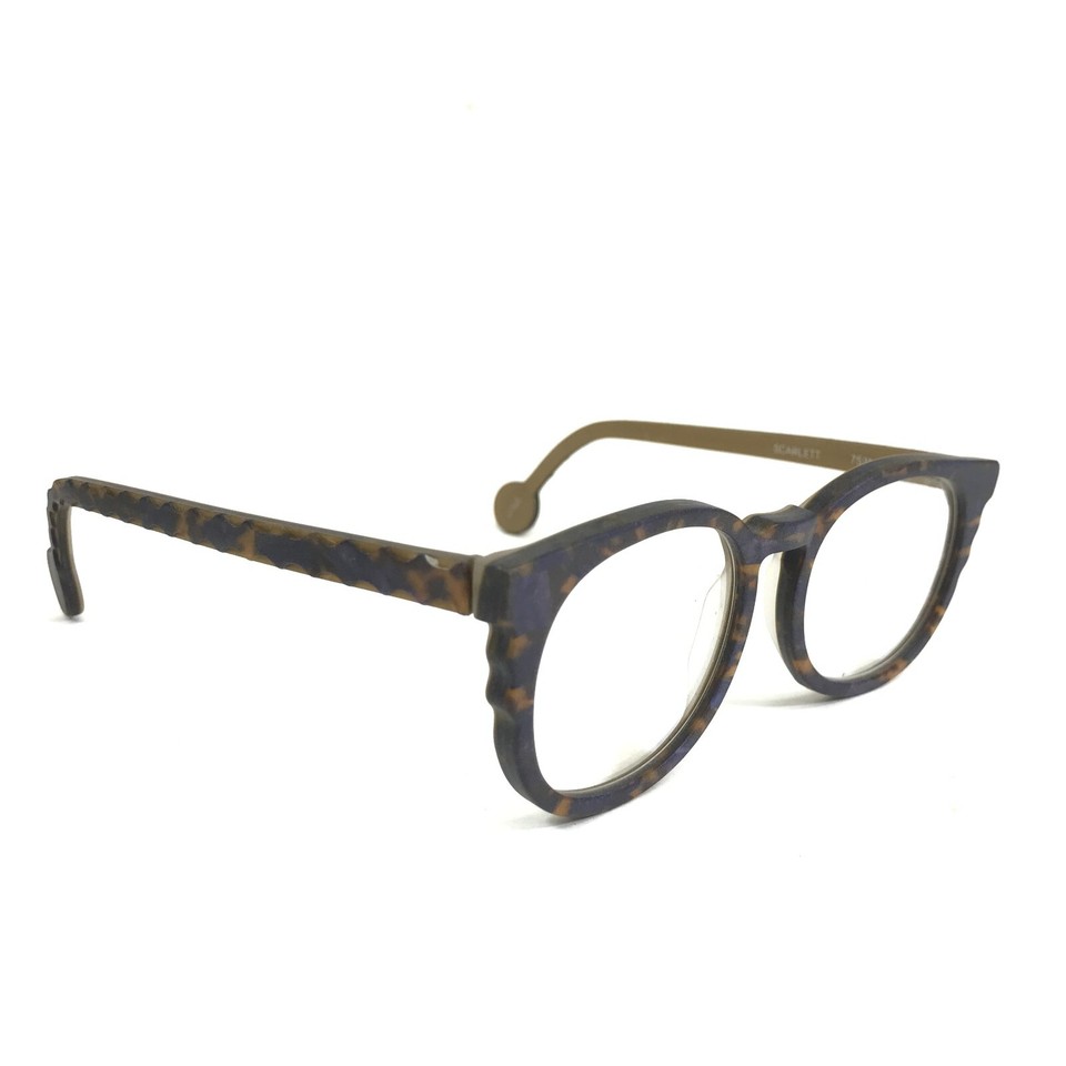 Vintage la Eyeworks Eyeglasses Frames SCARLETT 753M Matte Blue Brown 47 ...