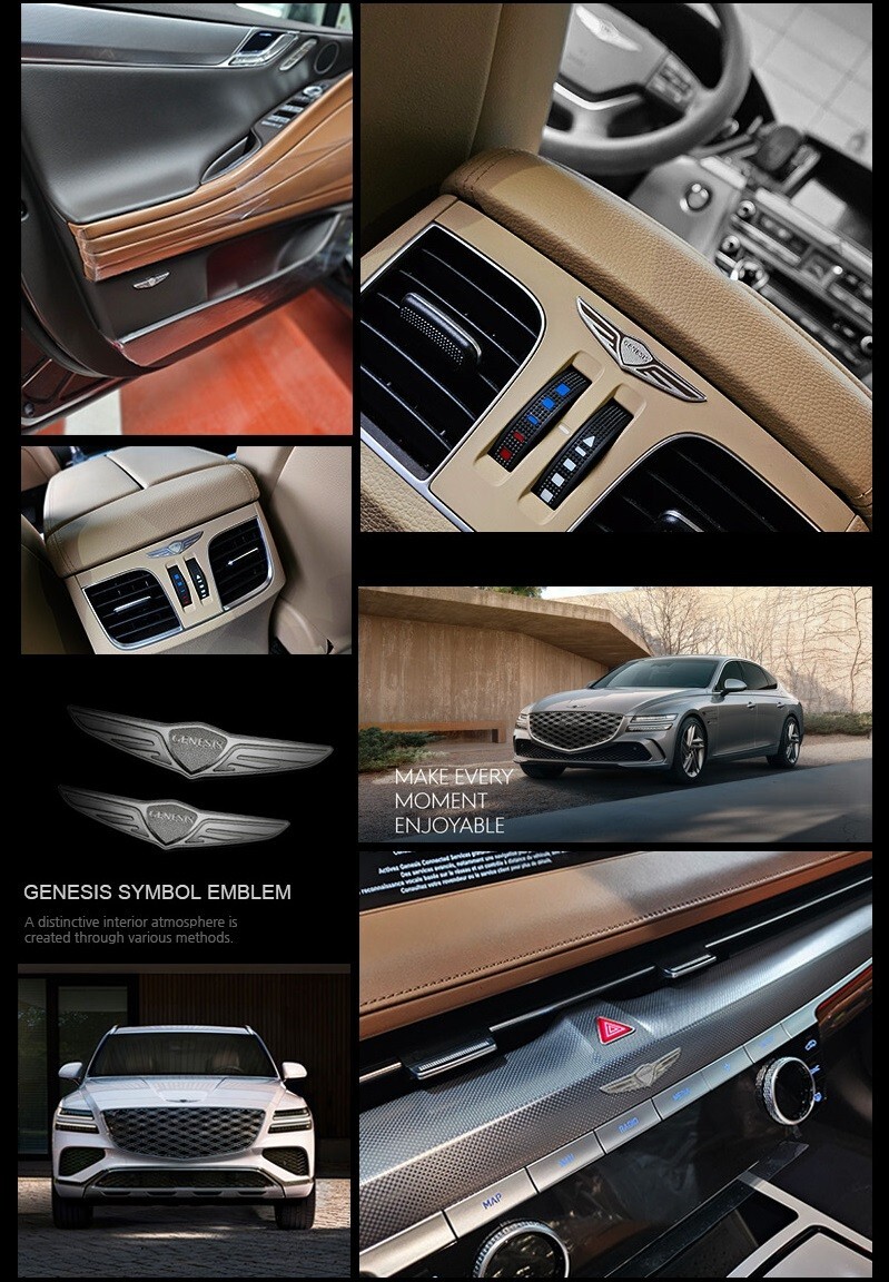 4 Genesis symbol small emblems For All Hyundai Genesis model (Made in ...