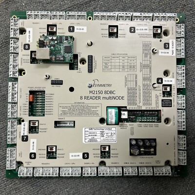 AMAG SYMMETRY M2150 8DBC 8 Rdr. multiNODE Door Controller Board, Wim8 ...