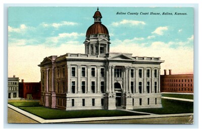 POSTCARD Saline County Court House Salina Kansas | eBay