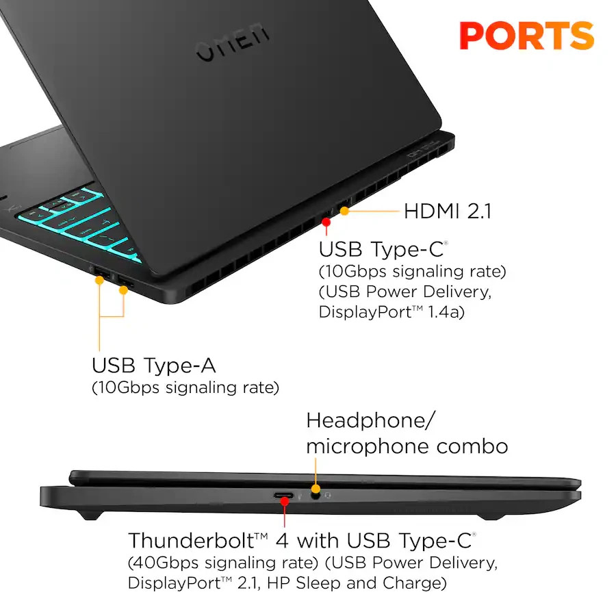HP OMEN Transcend 14" 3K OLED 120Hz Ultra 9-285H 32GB 1TB RTX 5070 ...