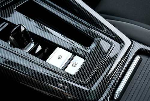 ABS Carbon Fiber Central Console Gear Shift Panel Trim For VW Golf MK8 ...