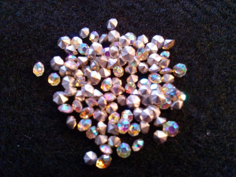 1 GROSS (144) CRYSTAL AB 3.2mm - 3.3mm (13ss) GLASS RHINESTONES CRAFT ...