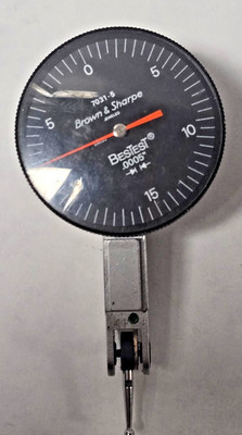 Brown Sharpe 7031-5 .0005" Bestest JEWELED Test Dial Indicator ...