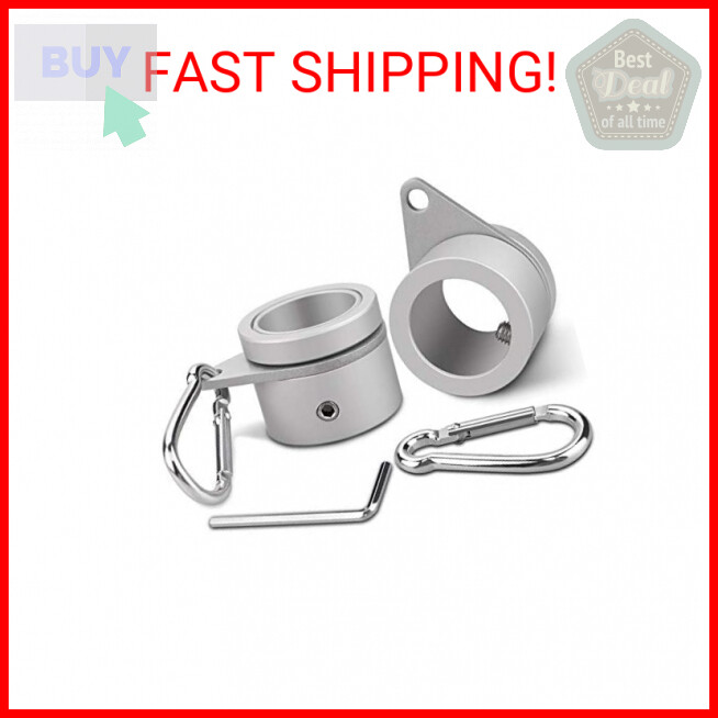 BonyTek 2 Pack Aluminum Alloy Flag Pole Rings, 360 Degree Rotating ...