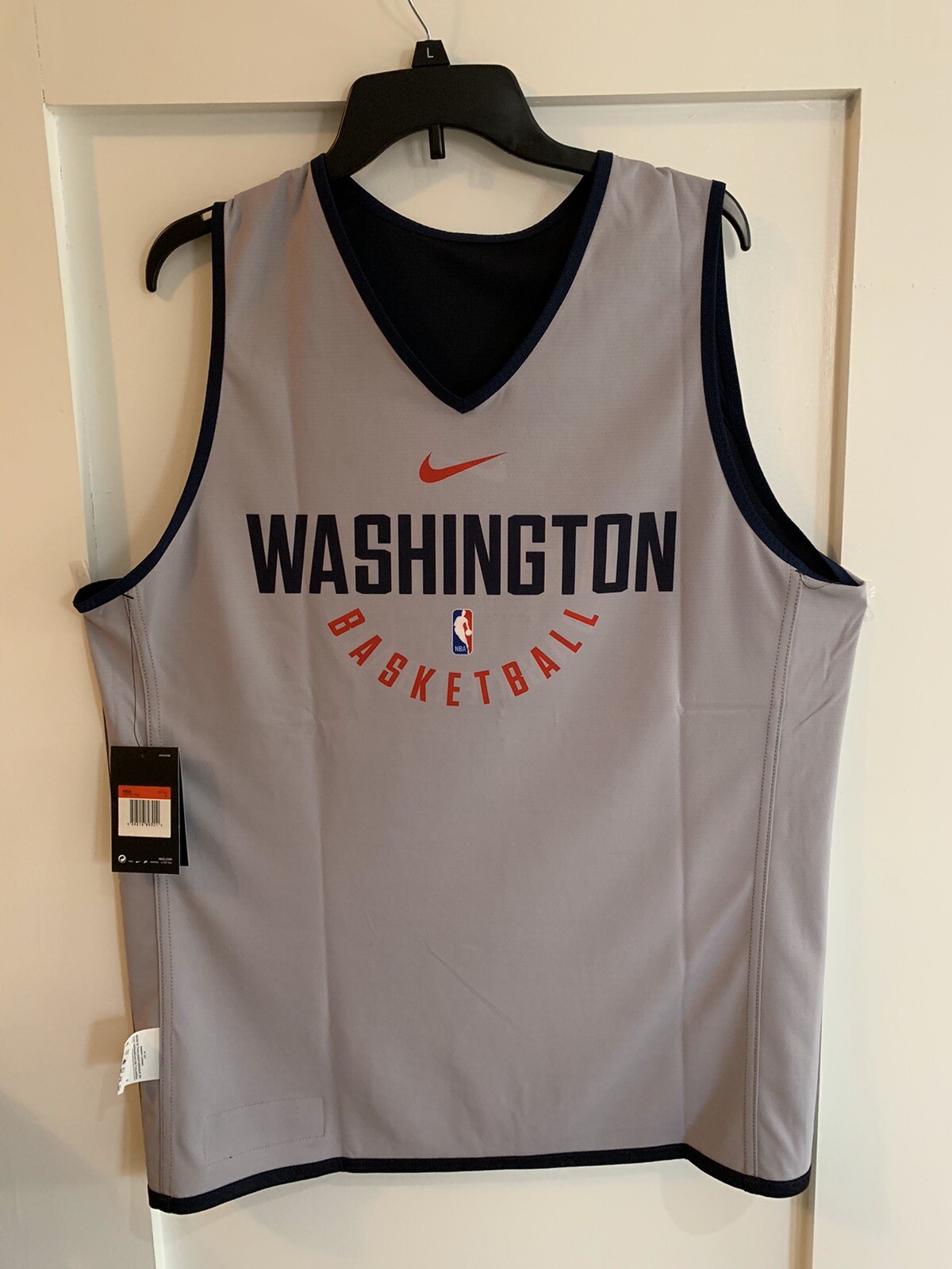 New Official Nike Washington Wizards Reversible Practice Jersey NBA Sz ...