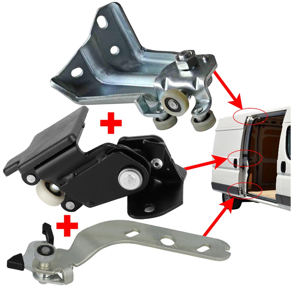 3 Rulli Porta Laterale Scorrevole Ducato Boxer Jumper Dopo 2006 ...