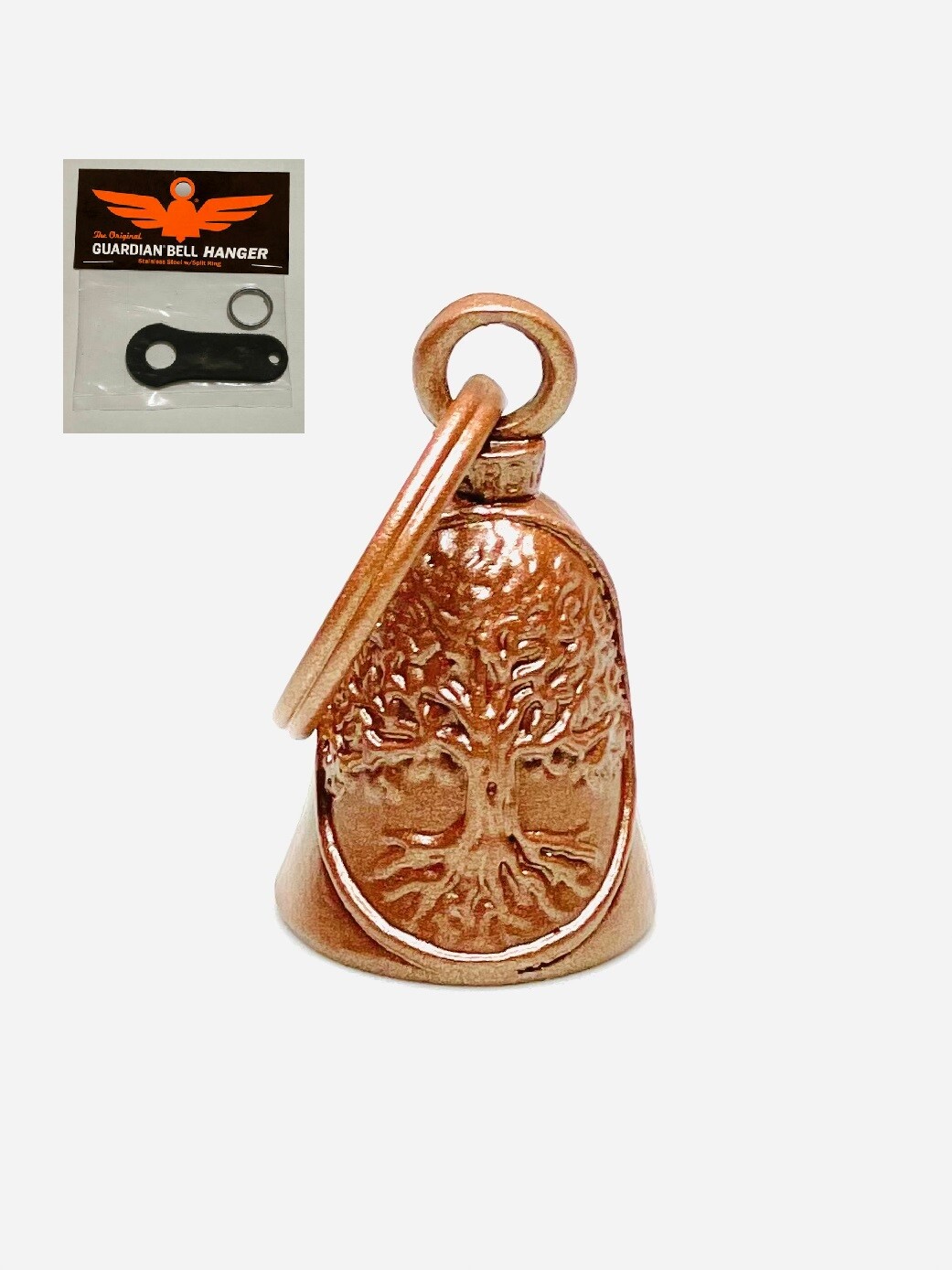 TREE OF LIFE Guardian® Bell IN COPPER W BLK HANGER Motorcycle Accessory ...