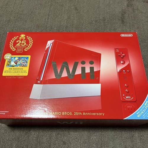 Nintendo Wii Super Mario Bros. Pack Red Game Console 25th Anniversary ...