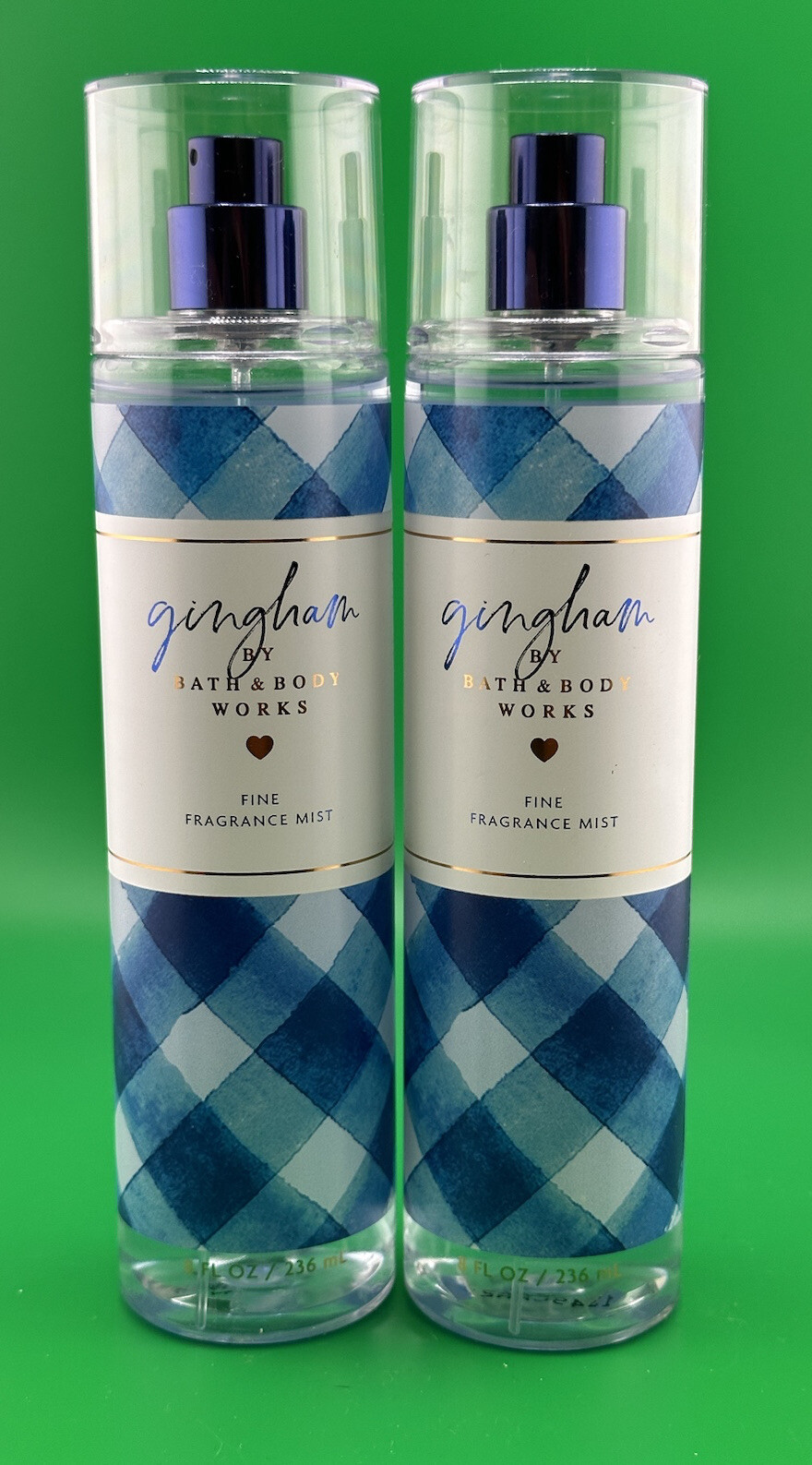 BATH & BODY WORKS GINGHAM FINE FRAGANCE MIST 8 Fl oz/236 mL NEW 2- LOT ...