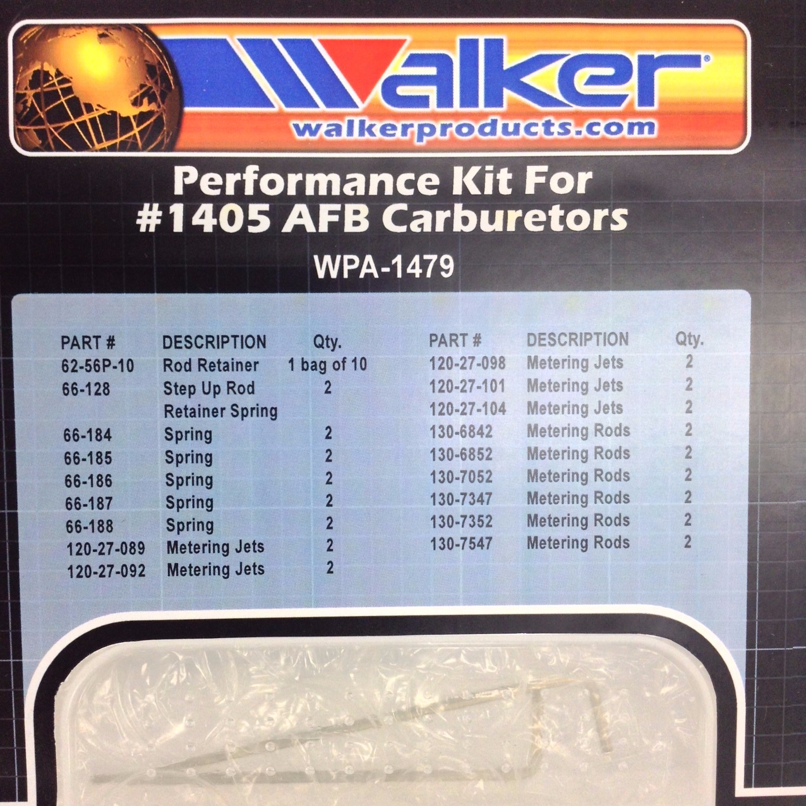 EDELBROCK 1405 600 CFM CARBURETOR TUNING & CALIBRATION KIT JETS RODS ...