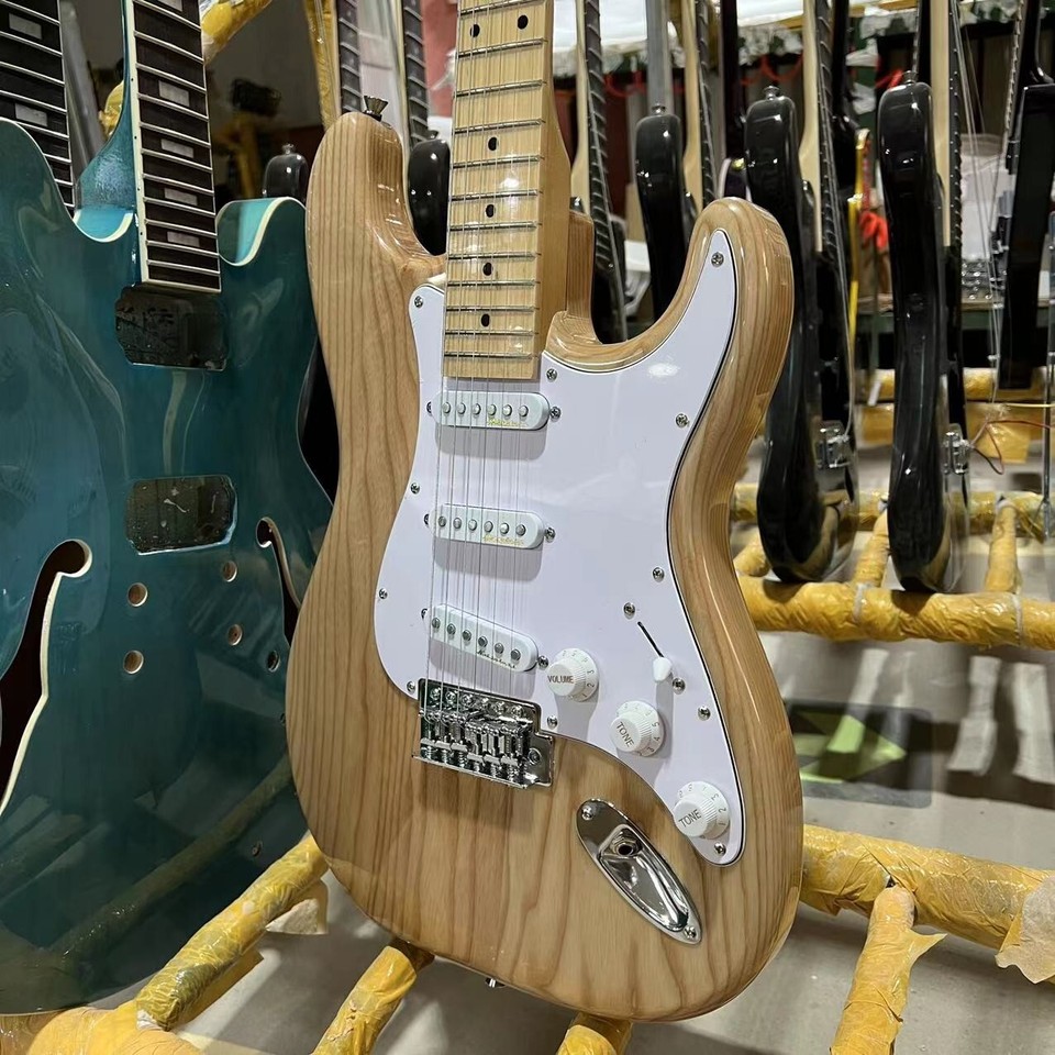 ST Electric Guitar Ash Body Burlywood Color Maple Fingerboard | eBay