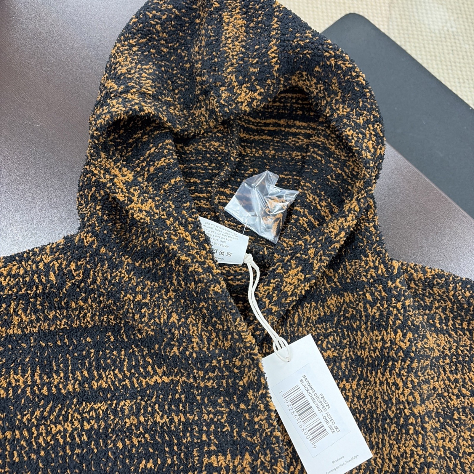 Kashwere cropped Aztec jacket- One Size Fits All