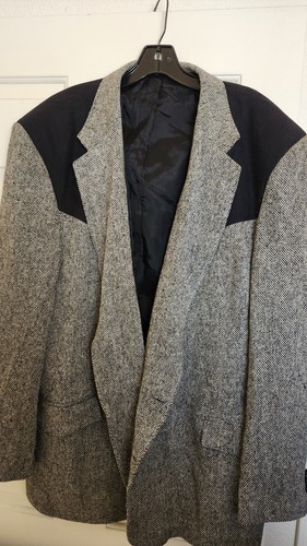 HIGH NOON Western Style Rockabilly suit jacket 100% wool Big person ...