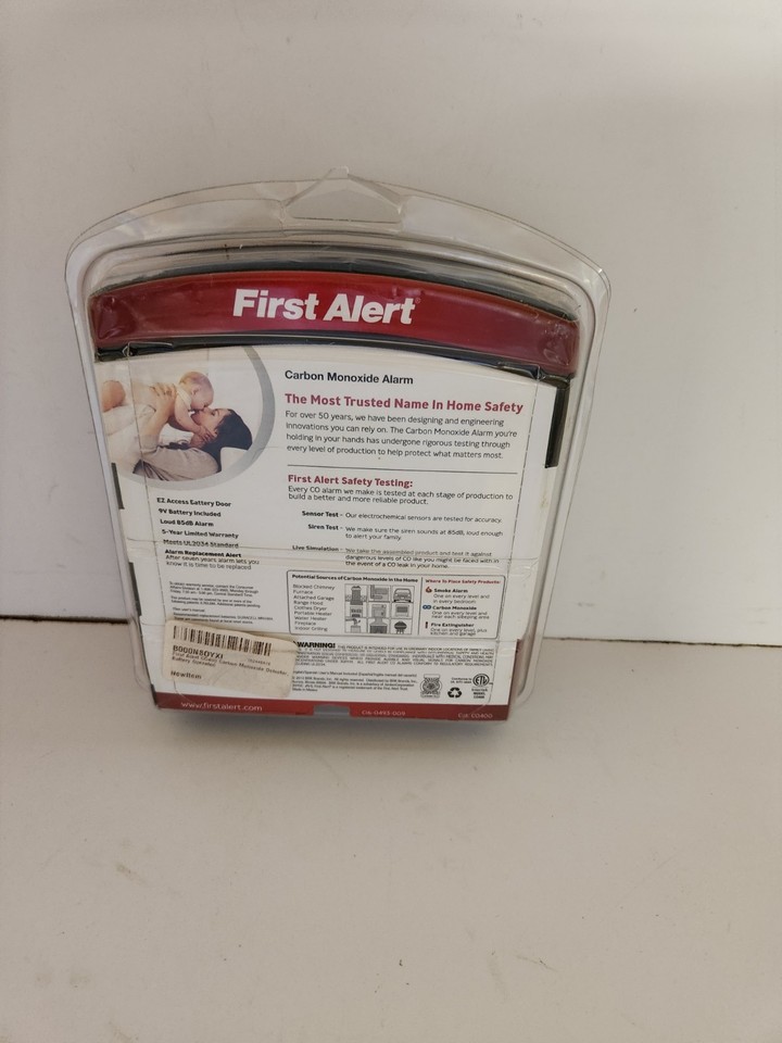 First Alert CO400 Carbon Monoxide Detector – Battery Operated Alarm | eBay