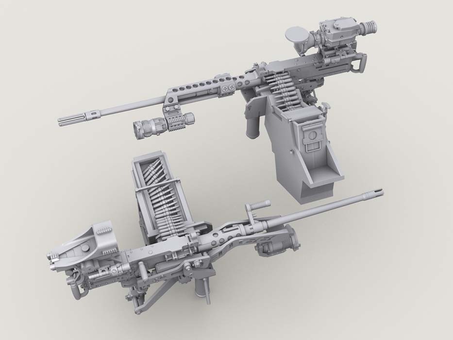 Legend 3D055 1/35 M2/M2A1 QCB HMG on Bearing Sleeve Mount Set (1 pcs ...